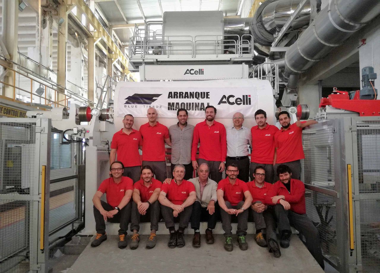 Blue Tissue and A.Celli Paper: TM1 started-up