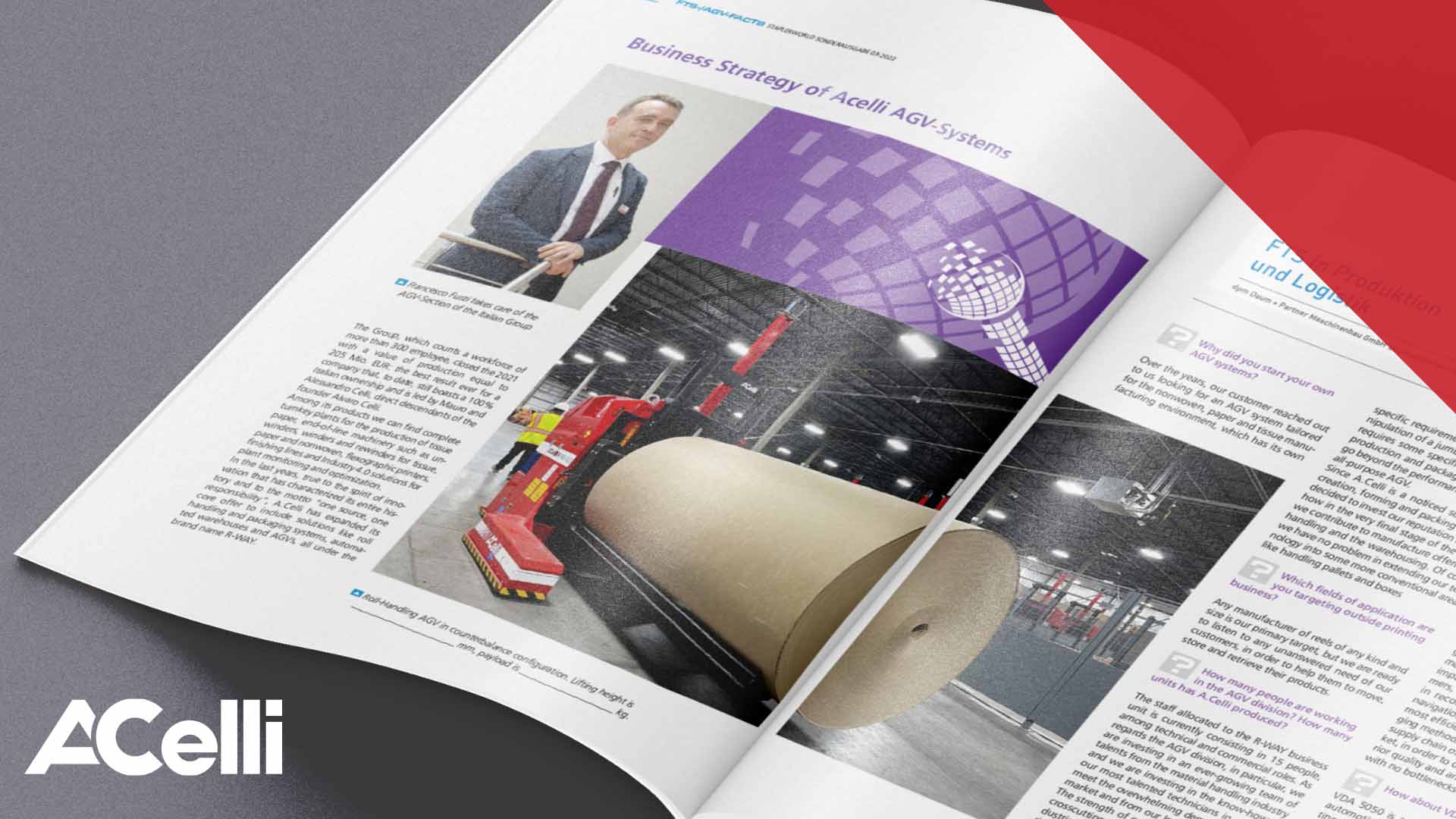 A.Celli R-WAY® AGVs: an interview with Francesco Furzi